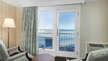 Quarto Quádruplo Standard, vista para o oceano | Wi-fi grátis, roupa de cama fornecida