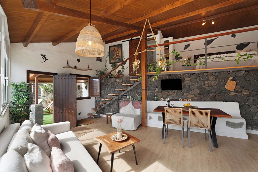 Casa De Vacaciones "Tajaraste 2" Con Vistas Al Mar Y A La Montaña, Terrazas Privadas Y Wi-fi - Vallehermoso