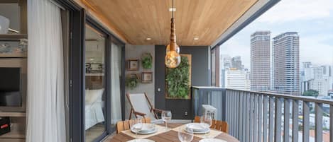 Apartamento | Opções para refeição ao ar livre