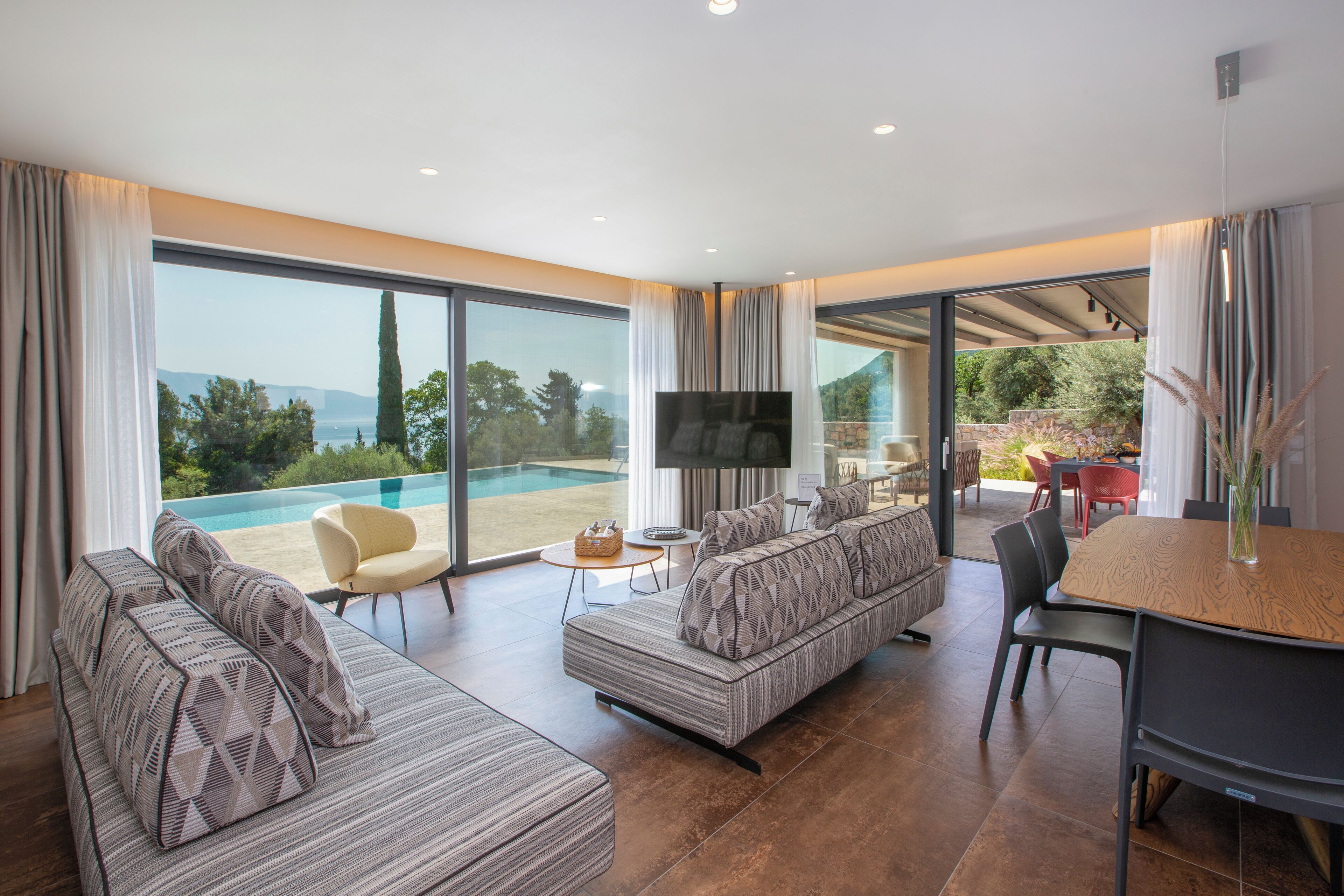 Bitter Almond Trees Villas - Stylish Villa, Sea Views 1000m From Nikiana & Beach - Lefkada