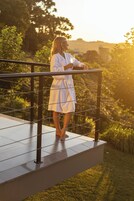 Vista para o campo desde o alojamento