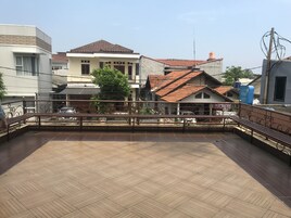 Terraço no piso superior