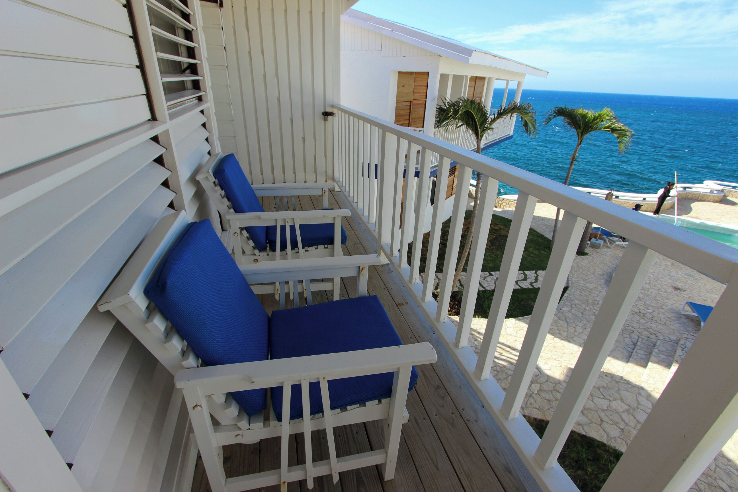Quarto Duplo Deluxe, 1 cama de casal, varanda, vista para o mar | Terraço/pátio interior