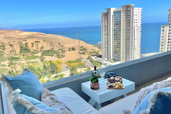 Quarto casal clássico, 1 quarto, vista para o mar, de frente para o mar | Terraço/pátio