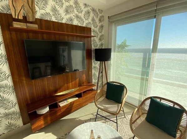 Apartamento Comfort em Condomínio Fechado | Sala de estar