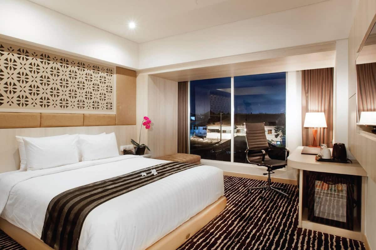 Suite Executiva, 1 cama king-size | 1 quarto, roupa de alta qualidade, camas de colchão pillowtop