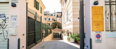 Entrada do alojamento