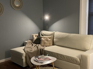 Apartamento, 2 quartos, frigorífico | Sala de estar