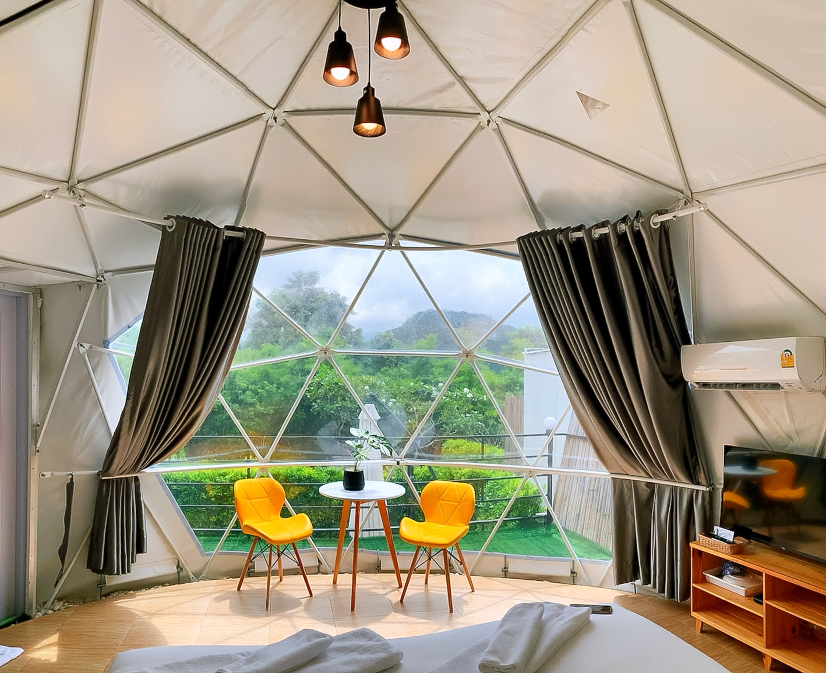 Geodesic Dome | Frigobar, Wi-Fi de cortesia, roupa de cama