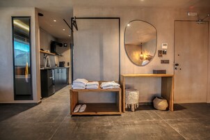 Suite Premium, banheira de hidromassagem grande, vista para a montanha | 1 quarto, lençóis de algodão egípcio, roupa de alta qualidade 