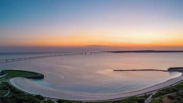 Vista para a praia ou o mar