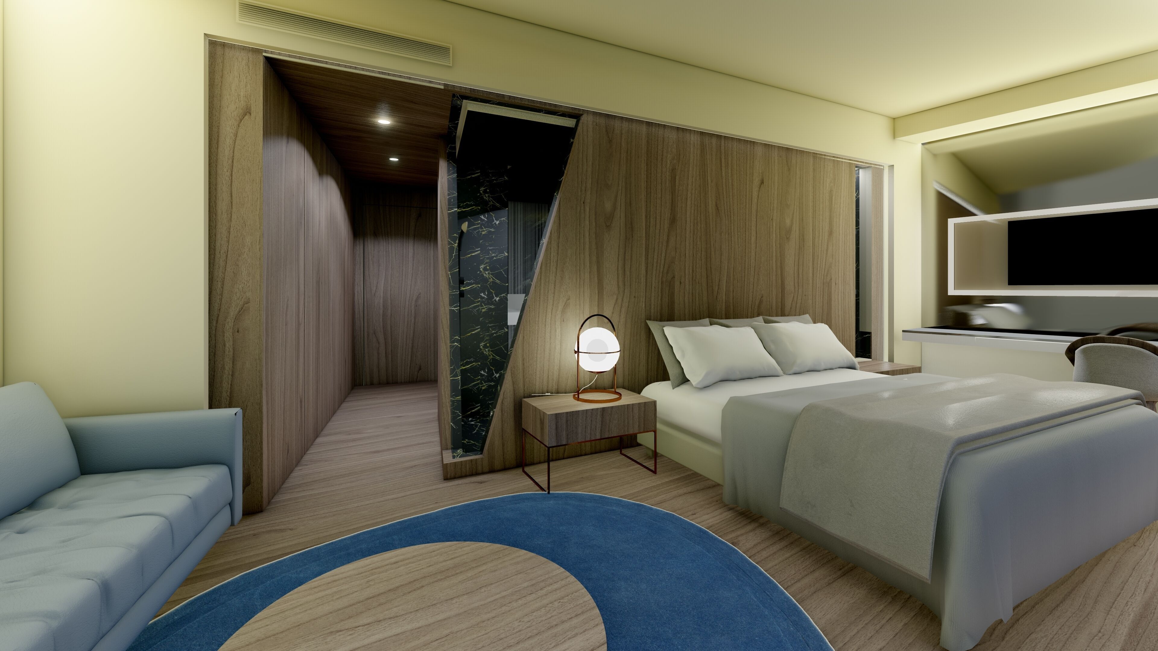 Camas de colchão viscoelástico, minibar, quartos insonorizados 