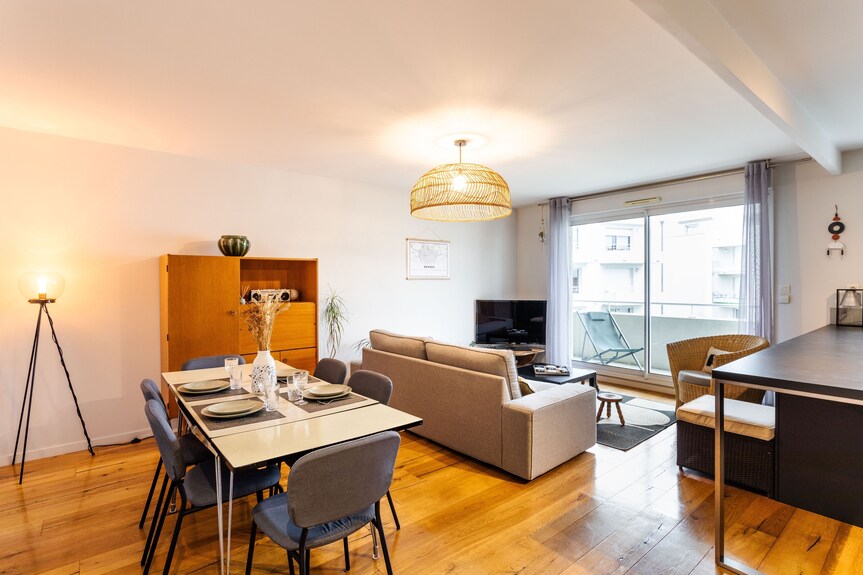 Le Vilona - T3 Moderne Avec Parking Privé - ibis budget Rennes Route de Lorient