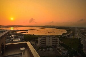Vista para a praia ou o mar