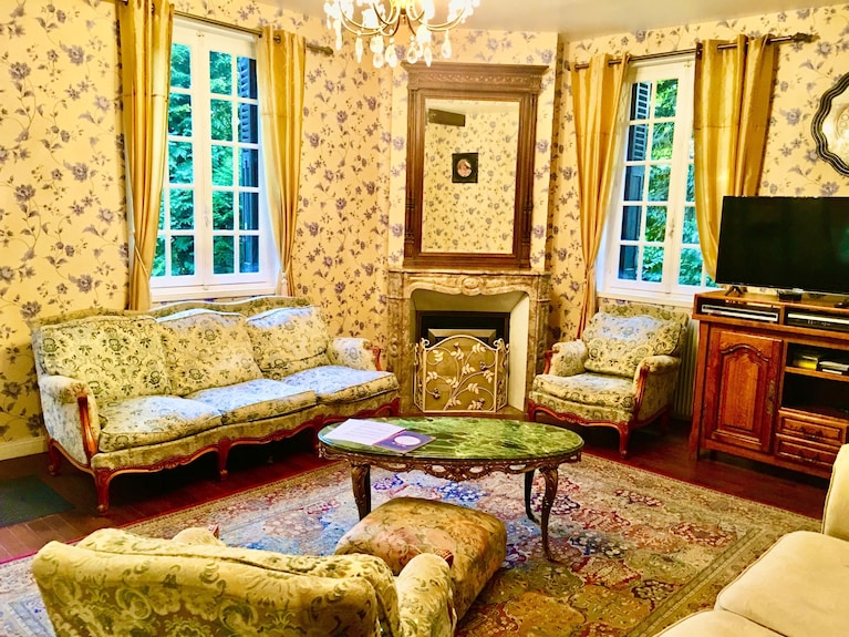 Wing Of Normandy Chateau With Heated Pool Close To Sea - Seine-Maritime