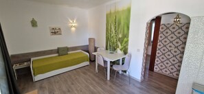 Apartamento Estúdio | Área de estar | TV de tela plana