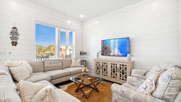 Casa | Sala de estar | Smart TV de 65 de polegadas com canais digitais, televisor, Netflix