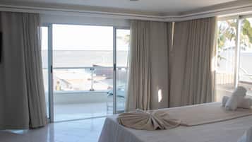 Suíte Master Frente Mar | Wi-Fi de cortesia, roupa de cama