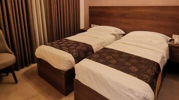 1 quarto, roupas de cama premium, edredons de pluma, frigobar