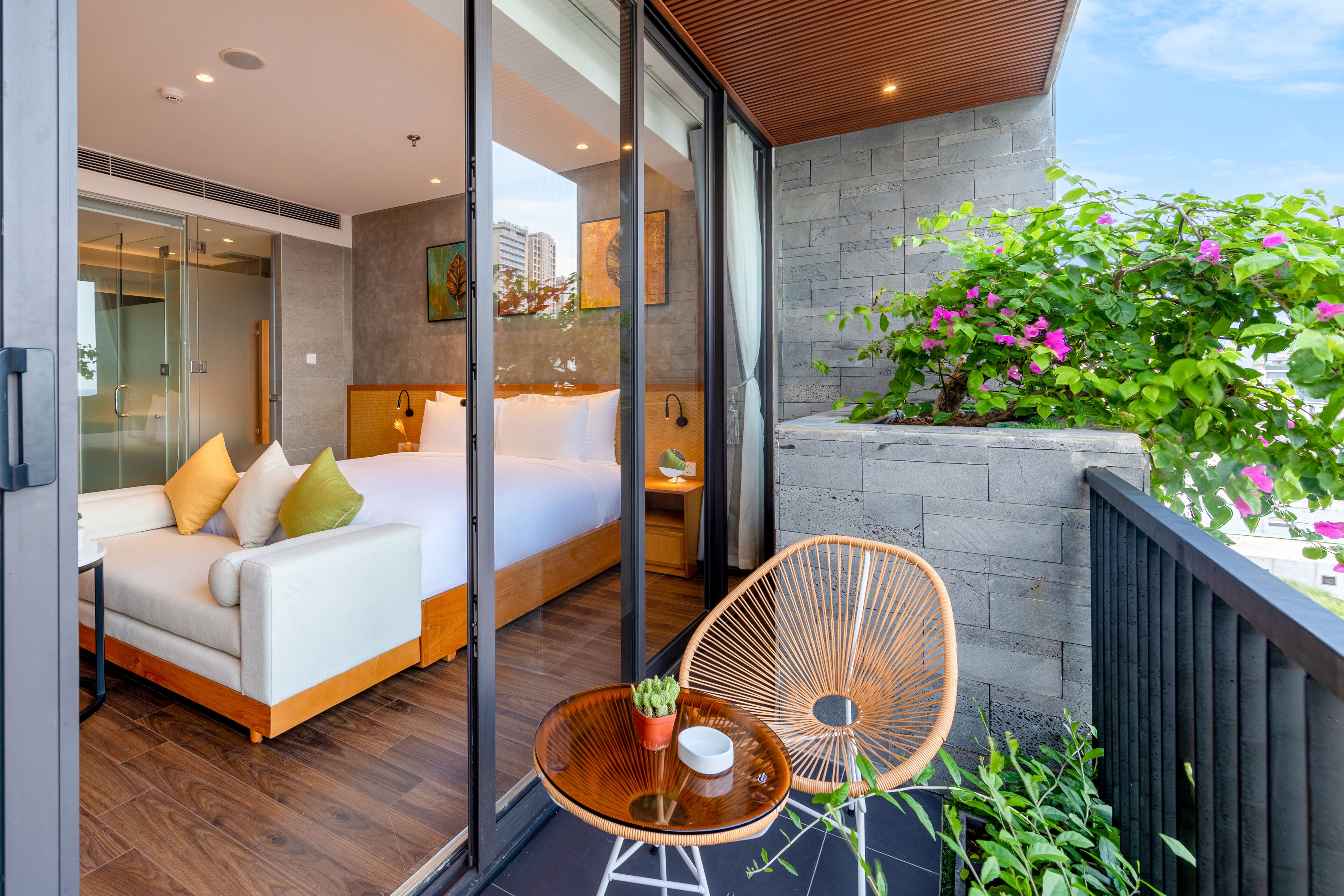 Estúdio de Luxo, vista para o mar | Minibar, secretária, ferro/tábua de engomar, Wi-fi grátis 