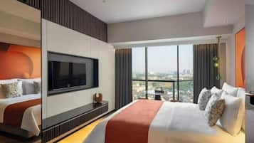 Studio Deluxe (Queen Bed OR Twin Bed) | Vista do quarto