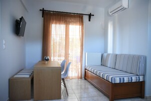 Apartamento, 1 quarto | Quartos à prova de som, Wi-Fi de cortesia, roupa de cama