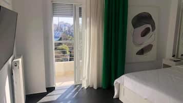 Apartamento Executivo | 3 quartos, roupa de alta qualidade, cofre com capacidade para portátil