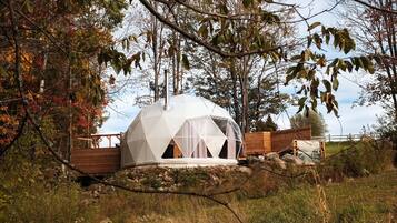 Tenda Panorâmica | 1 quarto, roupa de alta qualidade, camas de colchão Select Comfort