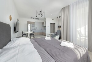 Apartamento Superior | Secretária, Wi-fi grátis, roupa de cama fornecida 