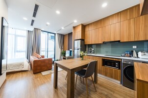 Quarto casal luxo, 1 cama Queen, para não fumantes, sacada
