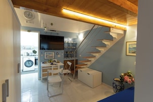 Casa, 1 quarto, para fumantes, terraço | Área de estar | Livros