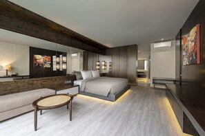 Villa de Luxo, 2 quartos, não fumadores, vista para a piscina | Minibar grátis, secretária, cortinas/cortinados opacos 
