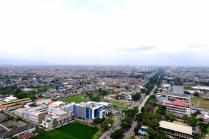 Vista para a cidade desde o alojamento