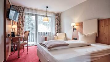 Quarto Individual Comfort | 1 quarto, roupa hipoalergénica, cofre no quarto, secretária