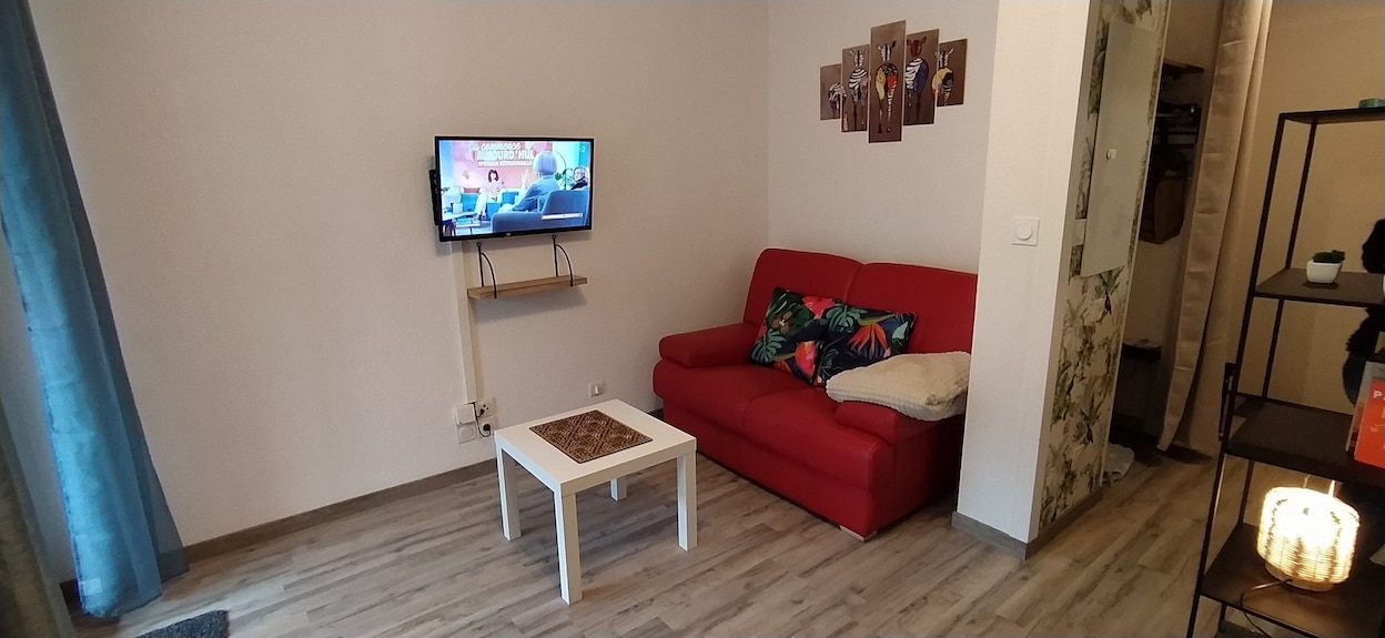 Calme Bien Situé 1 Ch. Lit 140 + Ch Avec 2 Lits Sup. Parking Couvert Digicode. - Parc Animalier des Pyrénées