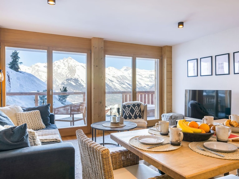 Mooi Appartement Voor 6 Personen Met Jacuzzi, Wifi, Tv En Balkon - Nendaz