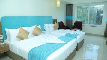 Suíte família | 1 quarto, roupas de cama premium, edredons de pluma