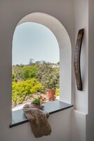 Vista para o campo desde o alojamento