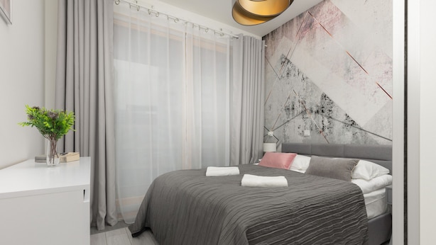 1 quarto, roupa de cama fornecida 