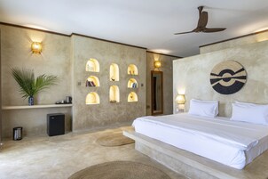 Vila superluxo, vista para o mar | 1 quarto, roupas de cama de algodão egípcio, roupas de cama premium