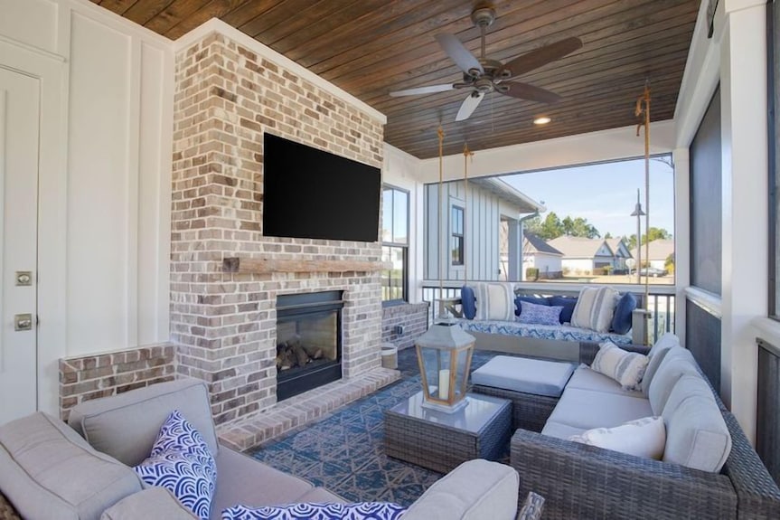 "Shore To Sea" 30a Home W Golf Cart Resort Pool Screened-in-porch W Fireplace - Santa Rosa Beach, FL