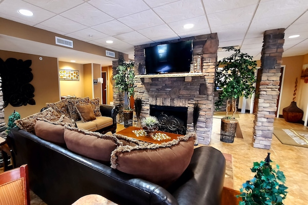 Área de estar no saguão