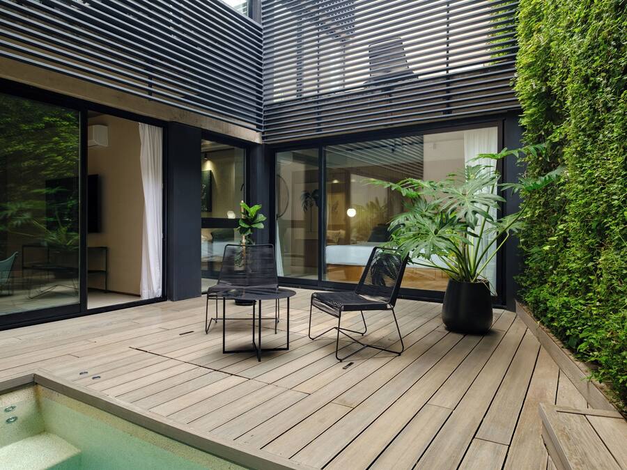 Loft, 2 quartos, piscina privativa | Terraço/pátio interior