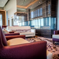 Área de estar no saguão