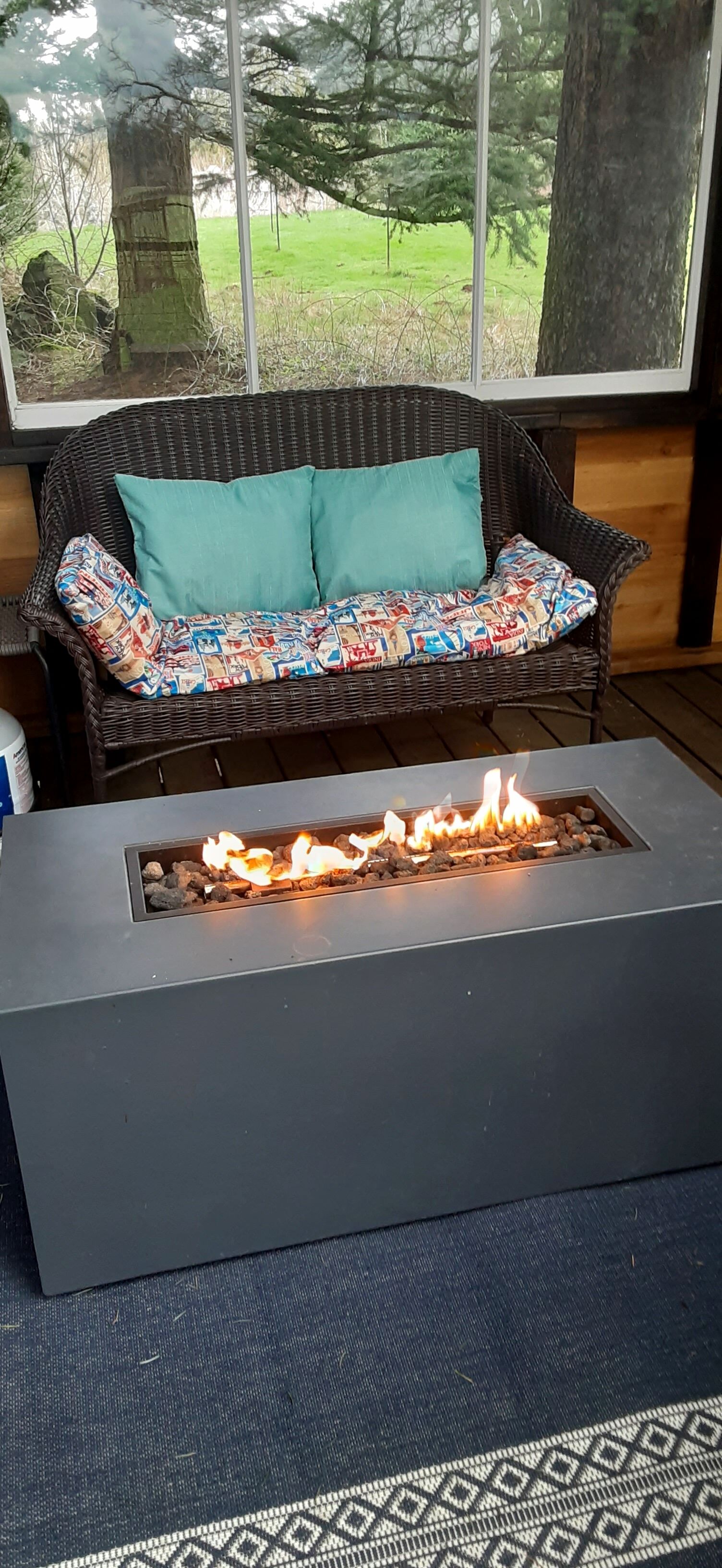 Little Red Caboose With A View In The Scenic Columbia River Gorge - Troutdale, OR
