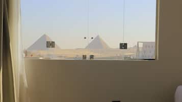 Suite-Estúdio Panorâmica, 1 quarto, não fumadores | Lençóis de algodão egípcio, roupa de alta qualidade