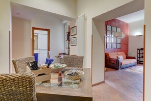 Apartamento | Área de estar | Smart TV, Netflix, serviços de streaming