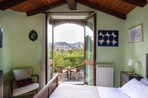 Suíte estúdio clássica, vista para a colina | Roupas de cama premium