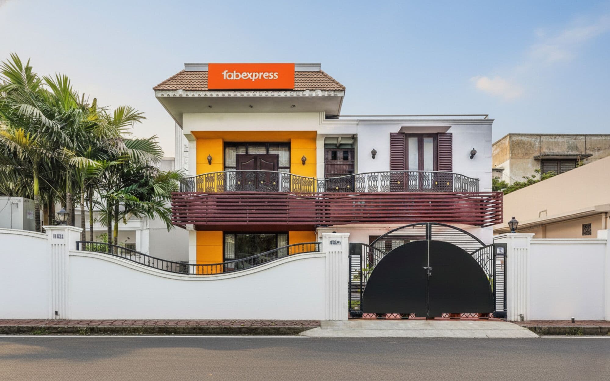 Entrada do alojamento