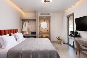 Suite-Estúdio Elite, 1 quarto | Roupa de alta qualidade, cofre no quarto, quartos insonorizados 
